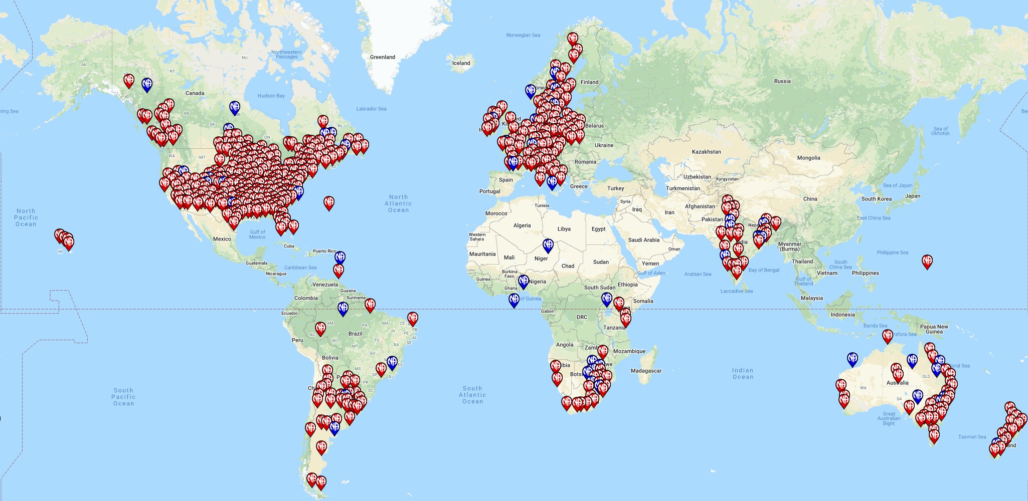 Current Meetings Worldwide – BMLT.app